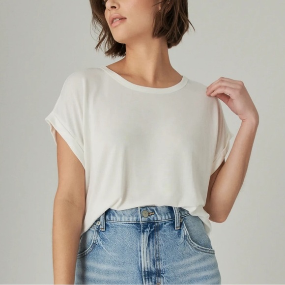 Lucky Brand | Tops | Gray Lucky Brand Sandwash Dolman Tee | Poshmark